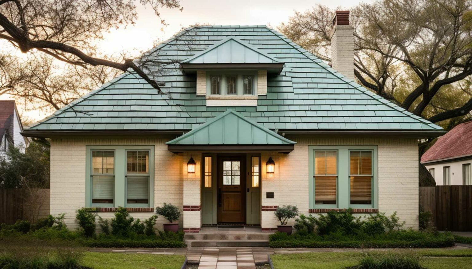 Top Trending Colors to Paint Your House with a Green Roof in 2023 & 2024